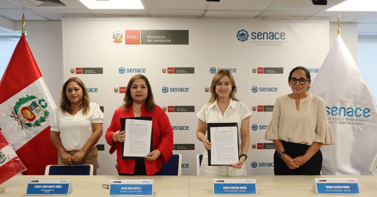 CARE Perú y Senace se unen para fortalecer trabajo en beneficio de ...